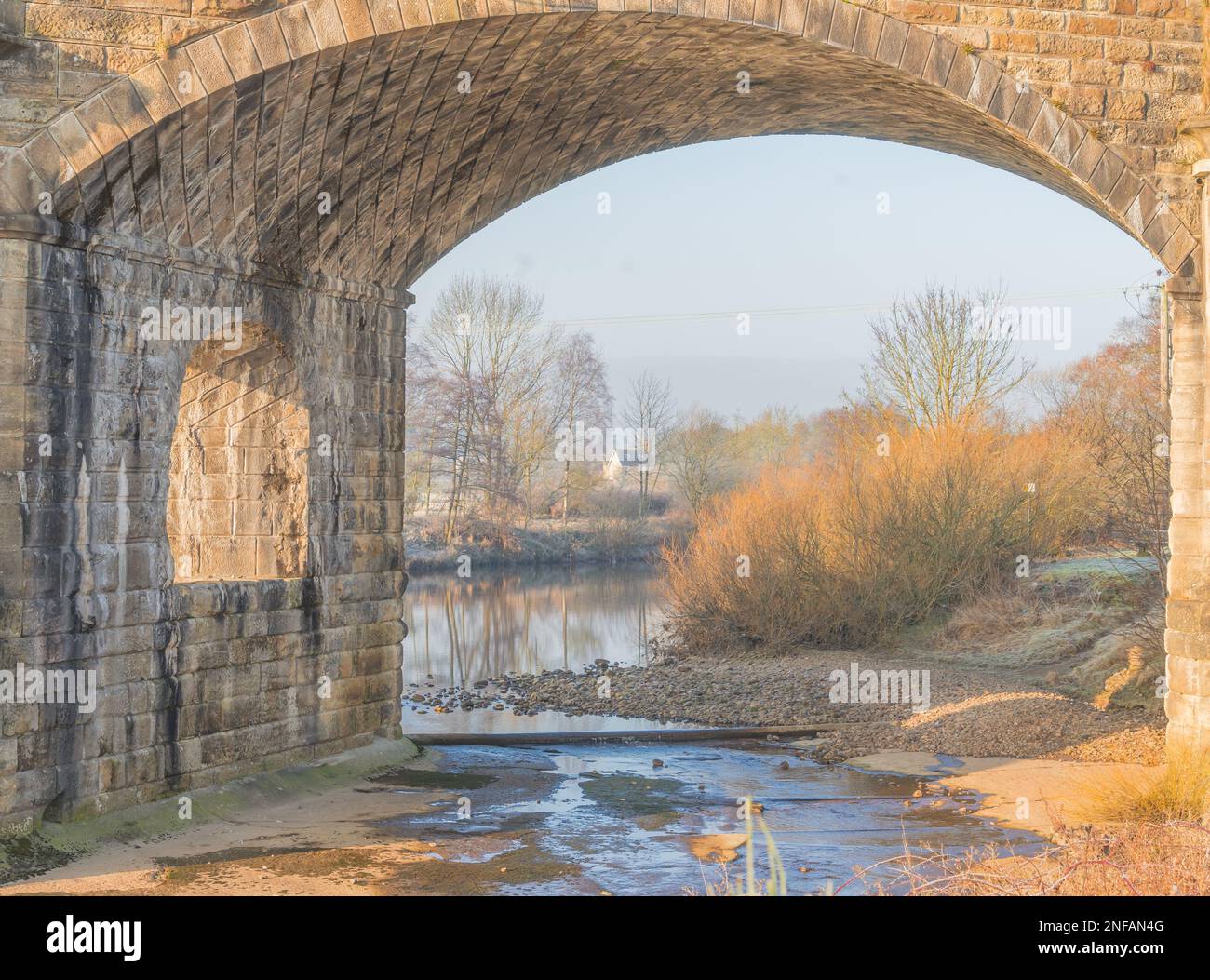 The river South Tyne at Alston Arches, Haltwhistle,Northumberland Stock ...