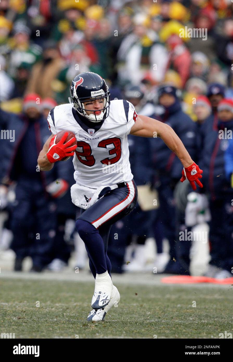 Houston Texans Kevin Walter #83 in action against the Green Bay Packers ...