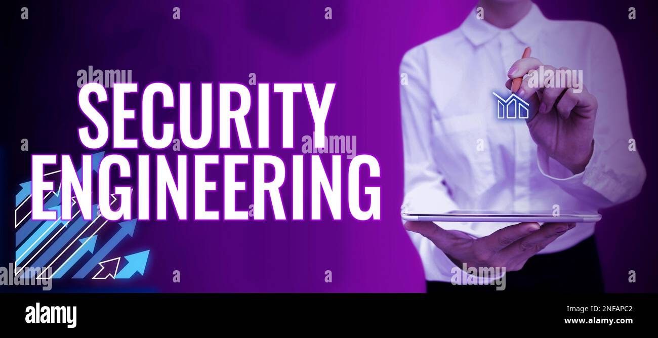 Handwriting Text Security Engineering Concept Meaning Focus On The