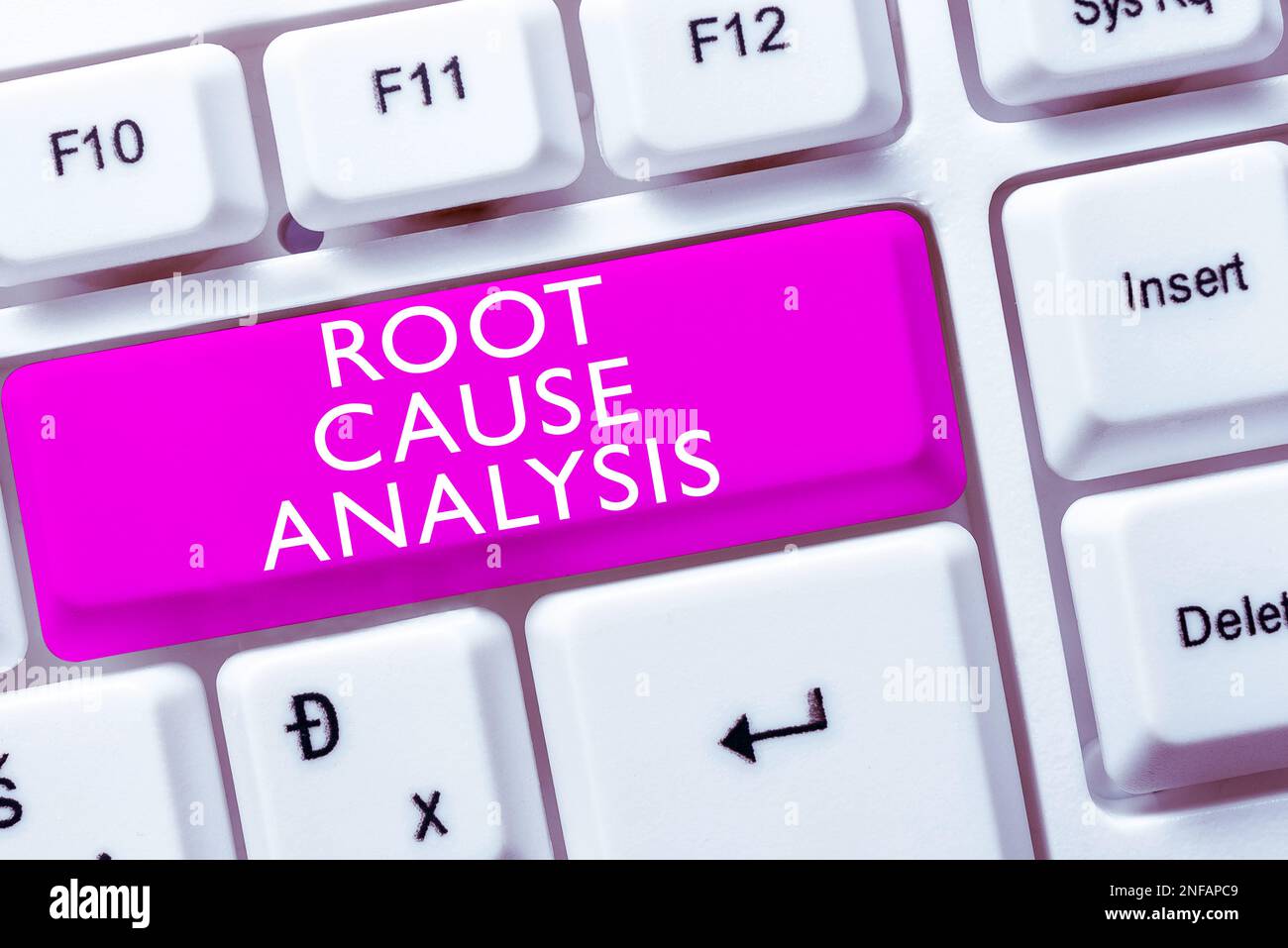Sign displaying Root Cause Analysis, Concept meaning Method of Problem Solving Identify Fault or ...