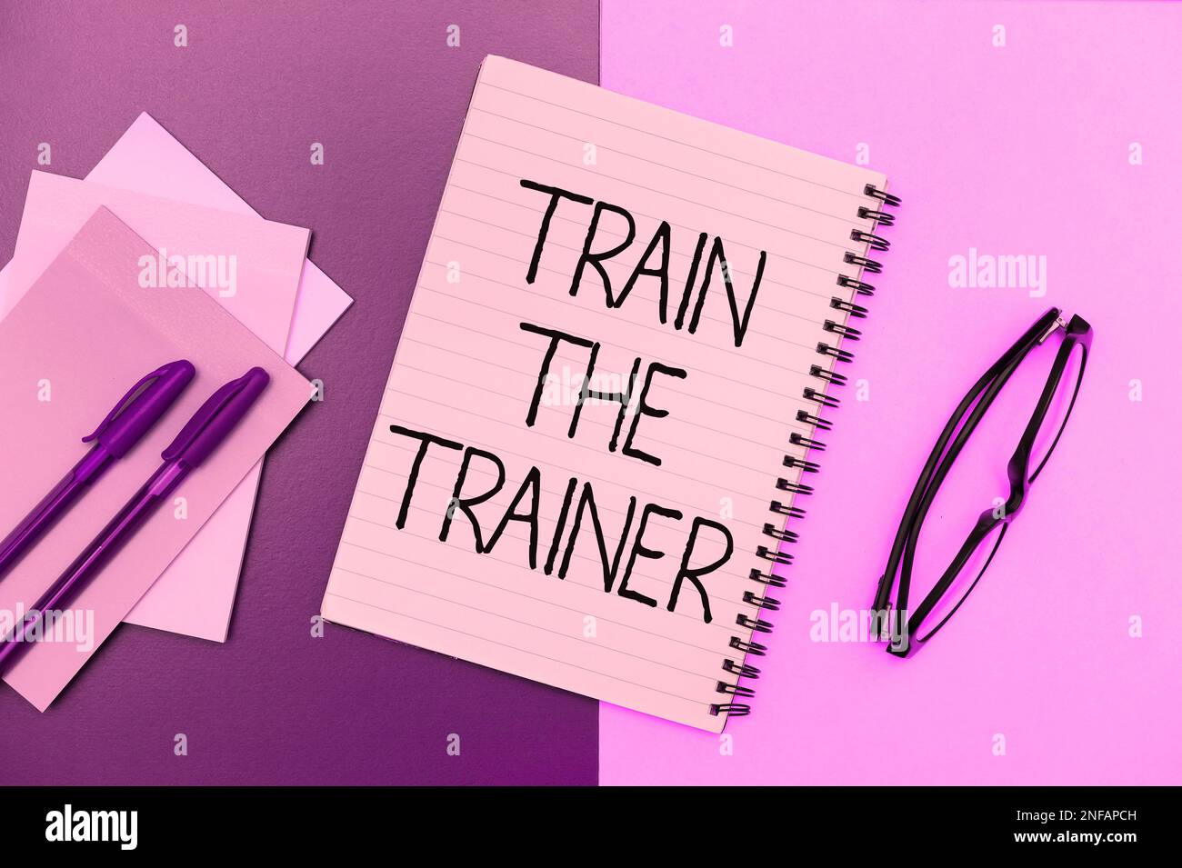 Sign displaying Train The Trainer, Business approach identified to ...