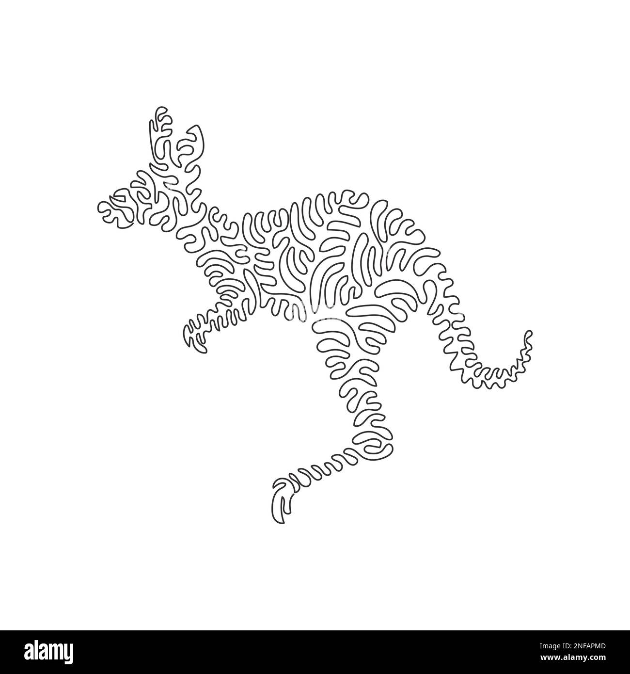 Big kangaroo Stock Vector Images - Alamy