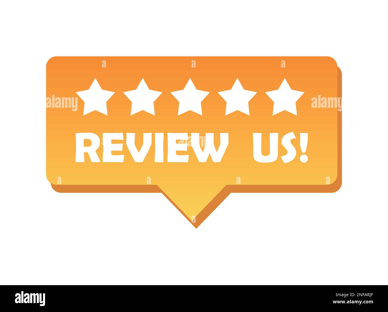 Review rating icon in flat style. Customer feedback vector illustration ...