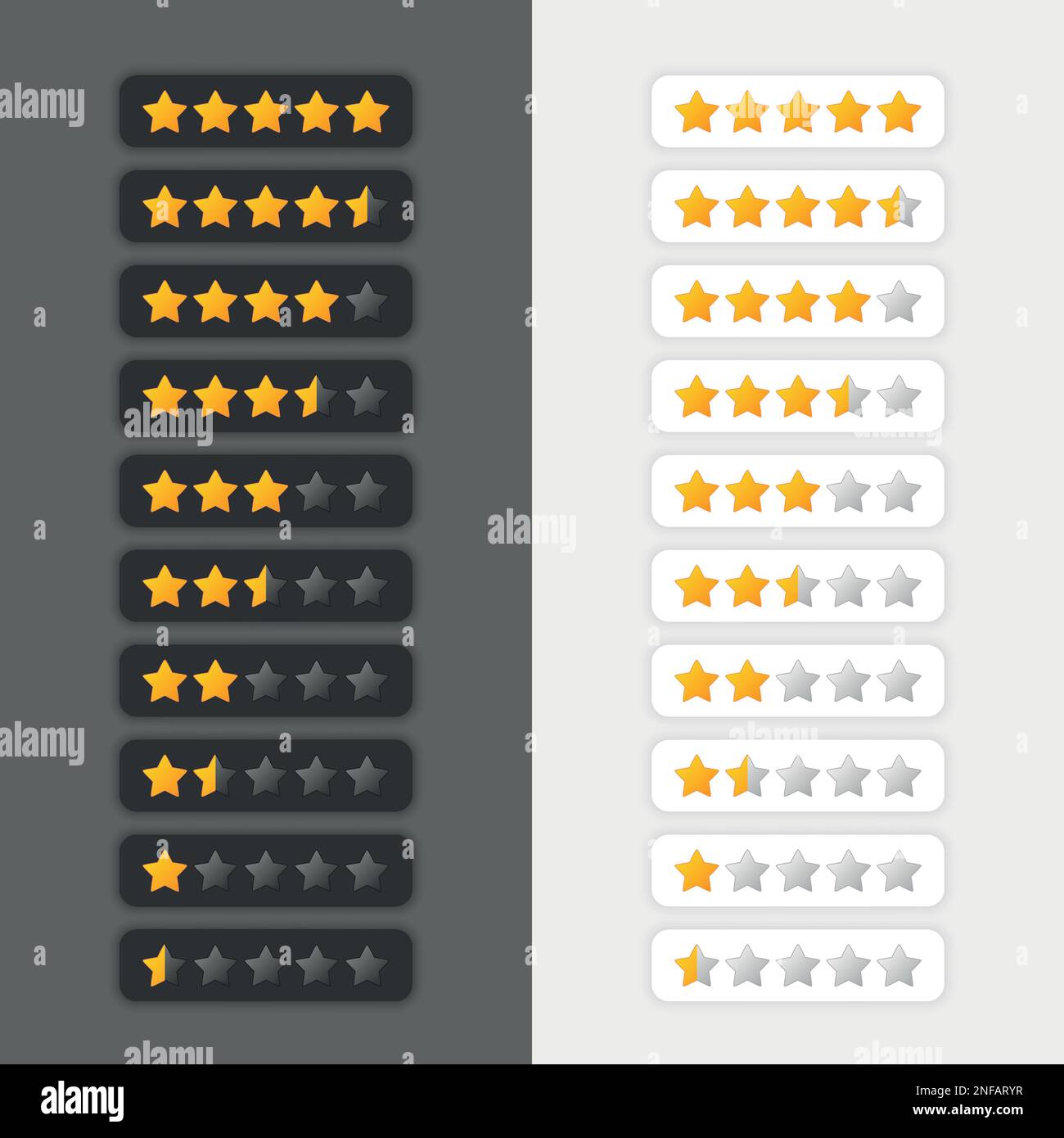 Review rating icon in flat style. Customer feedback vector illustration ...