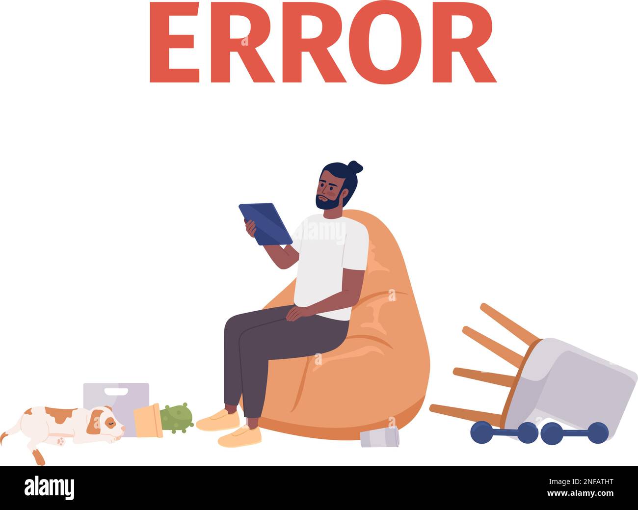 Black african digital tablet Stock Vector Images - Alamy