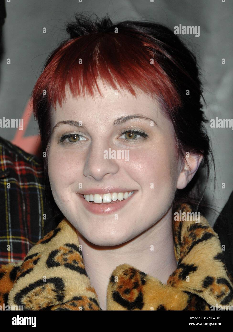 Singer Hayley Williams of the group Paramore poses in the press room at ...