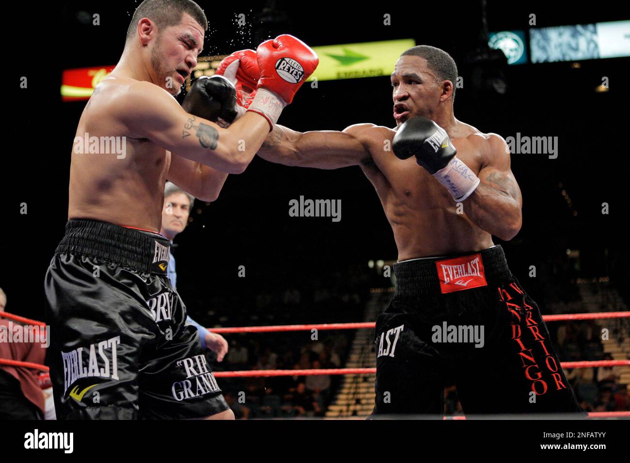 James Kirkland, right, in action against Brian Vera during a ...