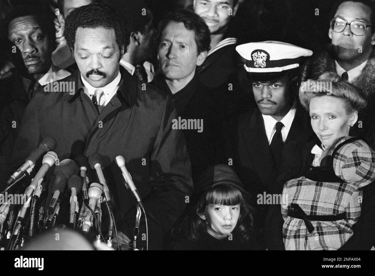 Navy Lt. Robert O. Goodman Jr., with his wife Terry Lynn and daughters ...
