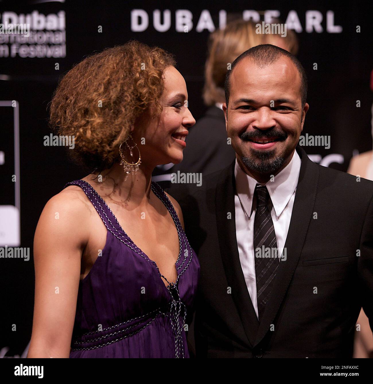 Actor Jeffrey Wright and his wife British Actress Carmen Ejogo arrive ...