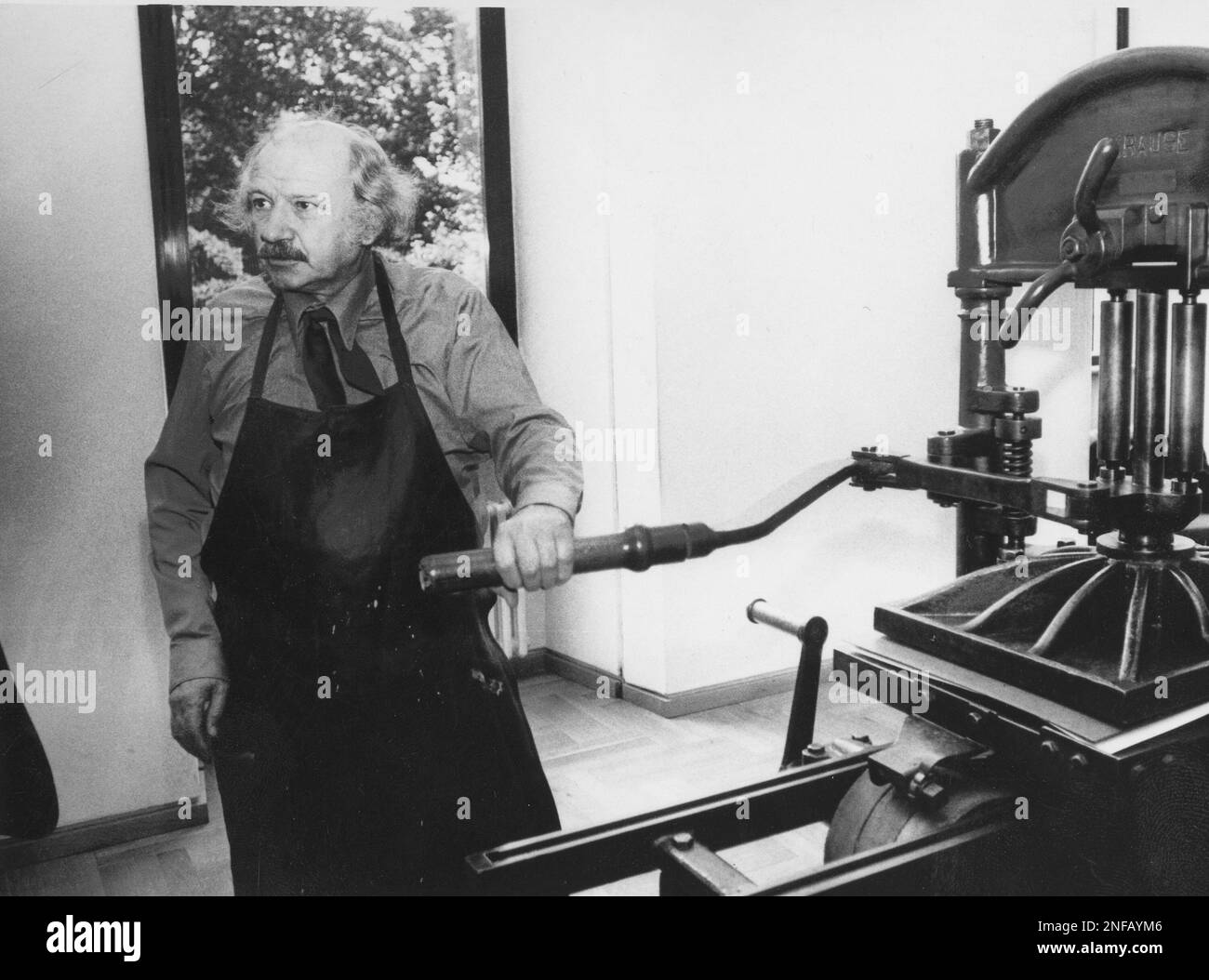 German artist and awarded xylographer, Helmut Andreas Paul "HAP ...