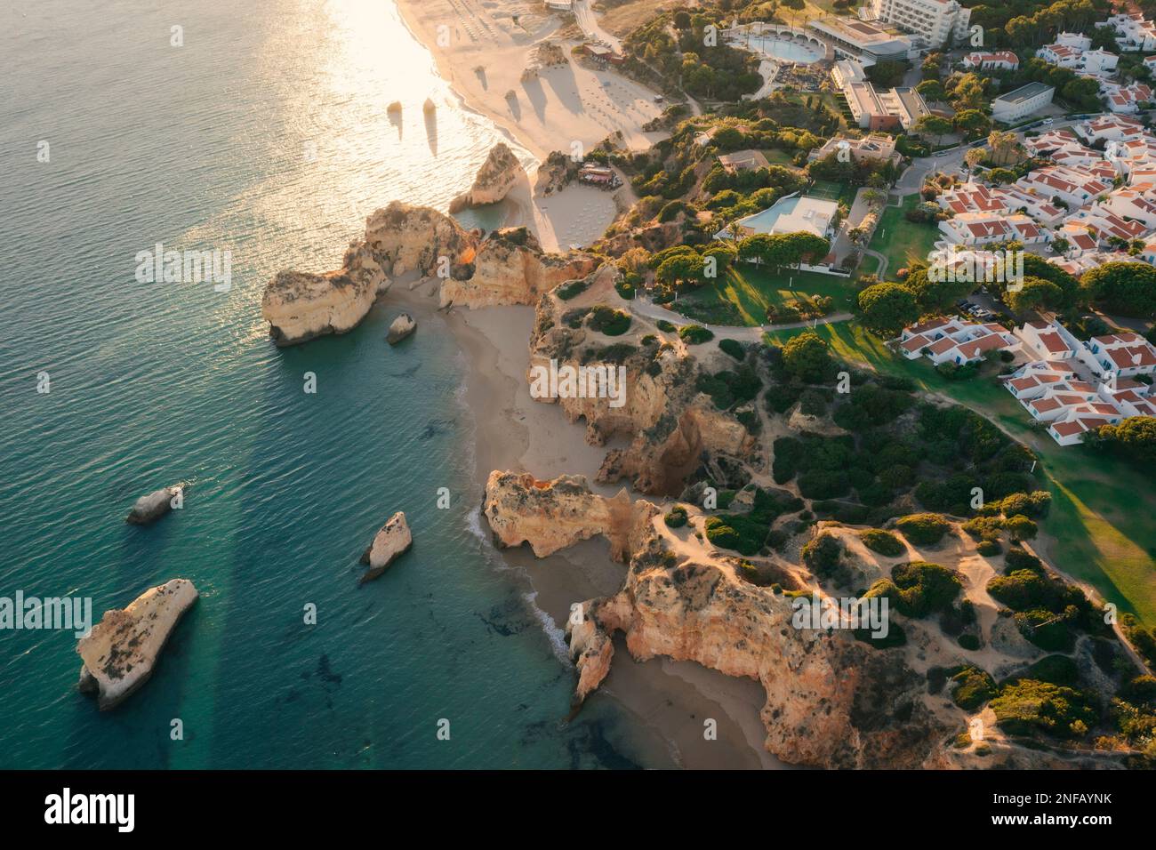 Praia da Prainha beach and Praia dos tres irmaos beach from above ...