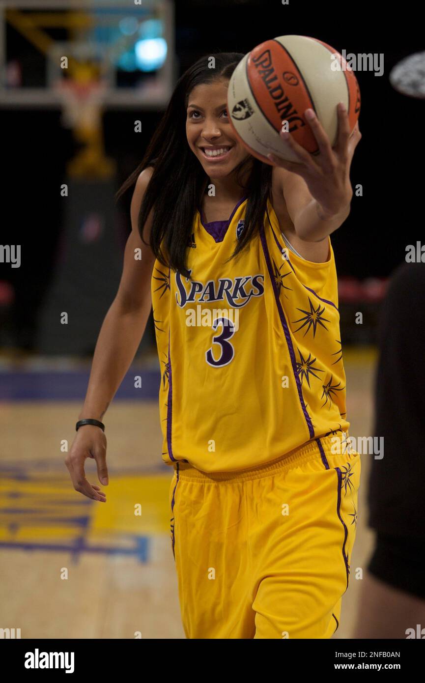 Los Angeles Sparks player Candace Parker practices at the Staples ...