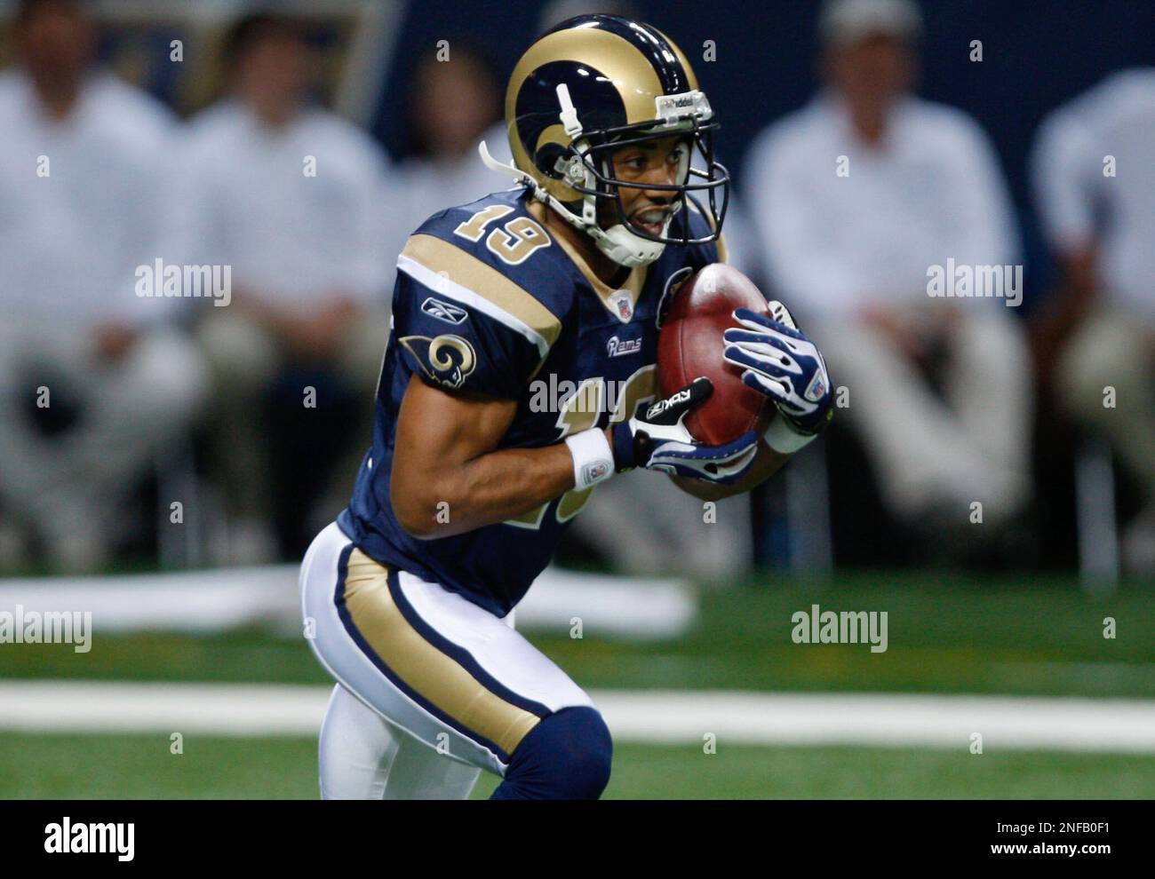 St. Louis Rams wide reciever Derek Stanley (19) runs the ball during ...