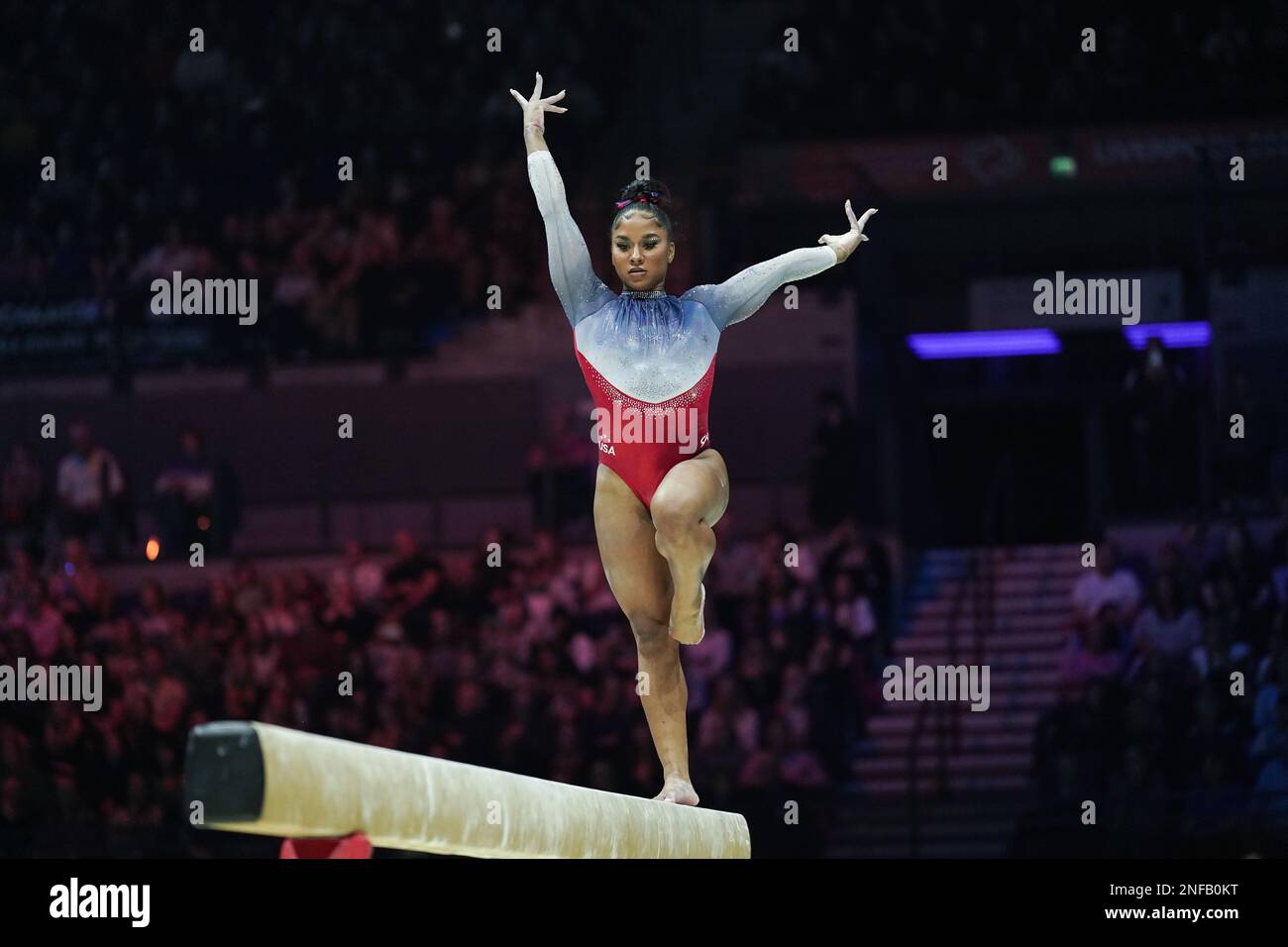 Gymnast jordan chiles hi-res stock photography and images - Alamy