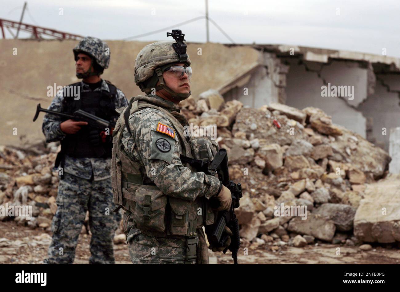 A U.S. Army soldier from 3rd Squadron, 3rd Armored Cavalry Regiment and ...