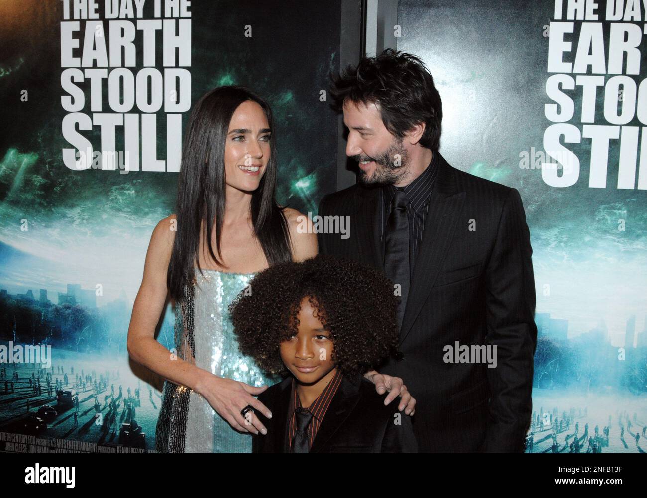 Actors Keanu Reeves, Jennifer Connelly and Jaden Smith attend the ...