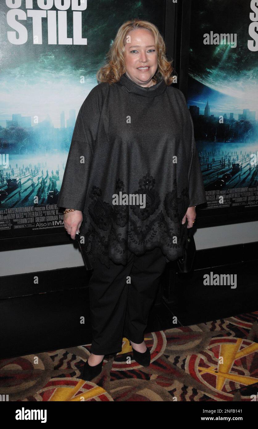 Actress Kathy Bates attends the premiere of "The Day The Earth Stood ...