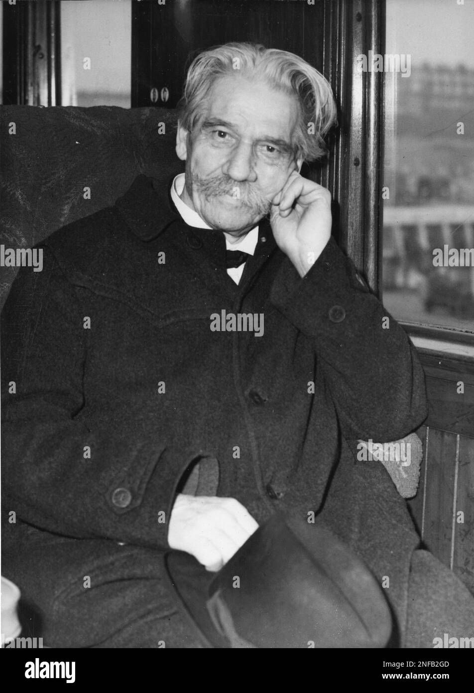German born Dr. Albert Schweitzer, 80-year-old evangelic theologian ...