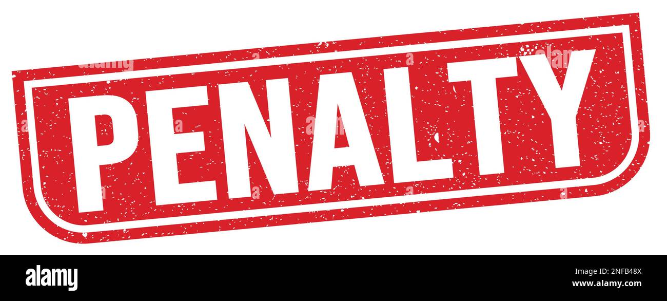 Penalty sign Cut Out Stock Images & Pictures - Alamy