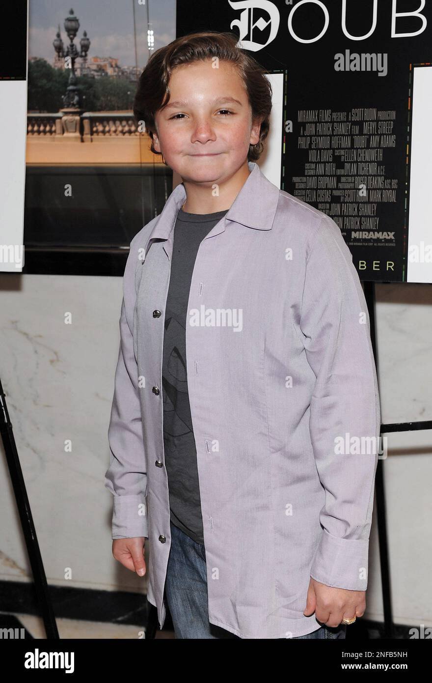 Actress Paulie Litt attends a premiere for 'Doubt' at the Paris Theatre ...