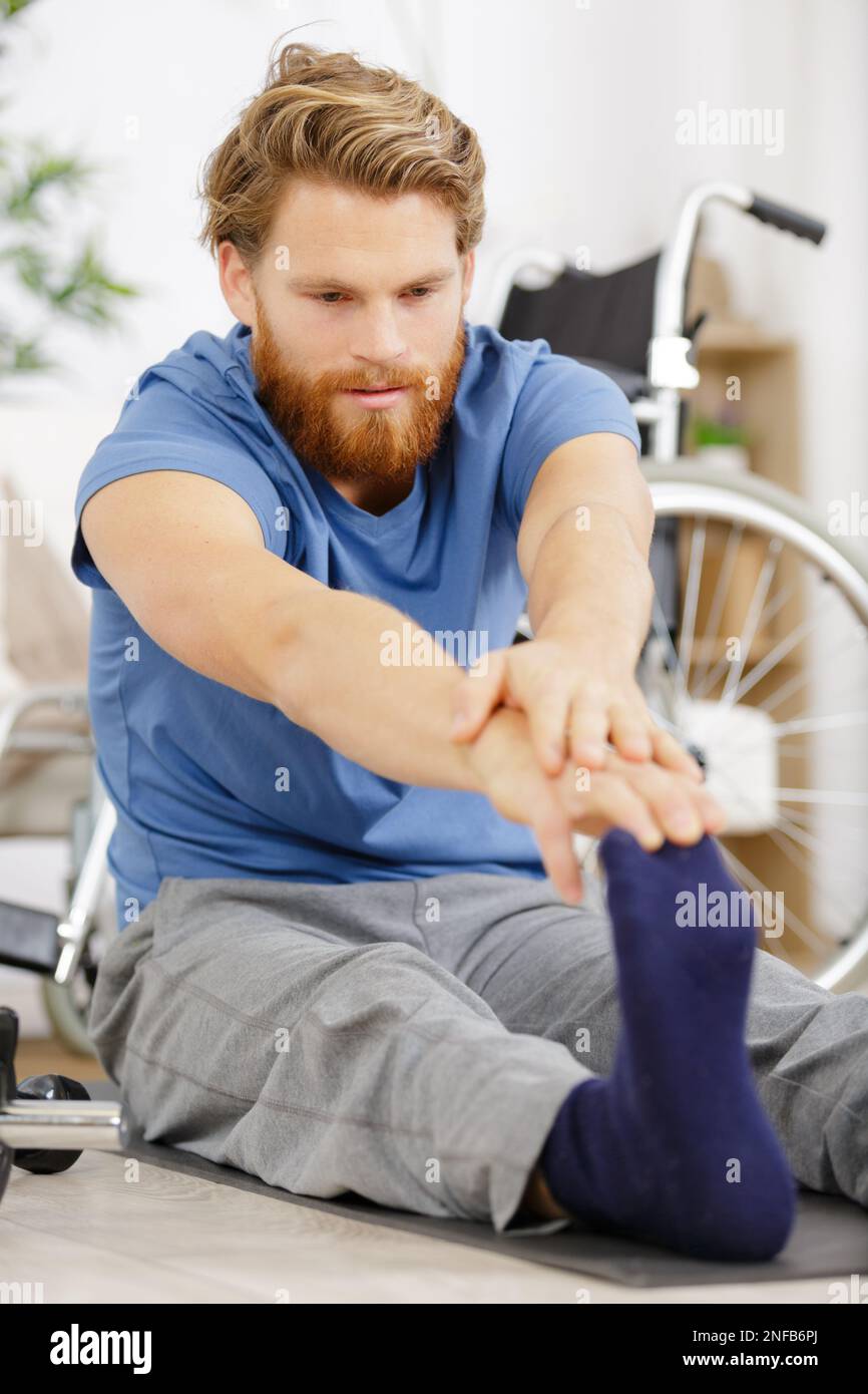 patient recovering in hospital after injury trauma Stock Photo - Alamy