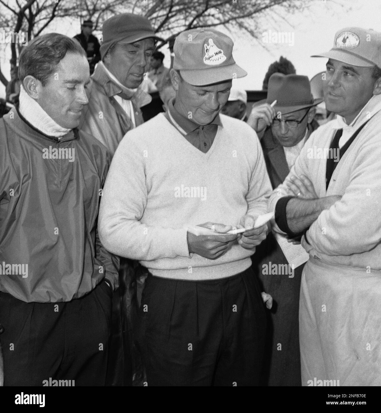 Frank Stranahan, Arnold Palmer, and Doug Ford, left to right, took top ...