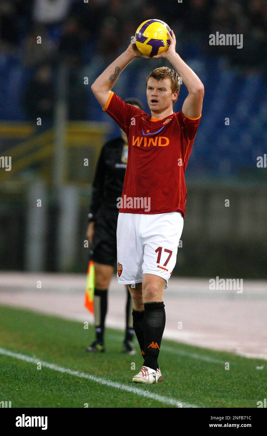 AS Roma defender John Arne Riise of Norway during a Serie A soccer ...