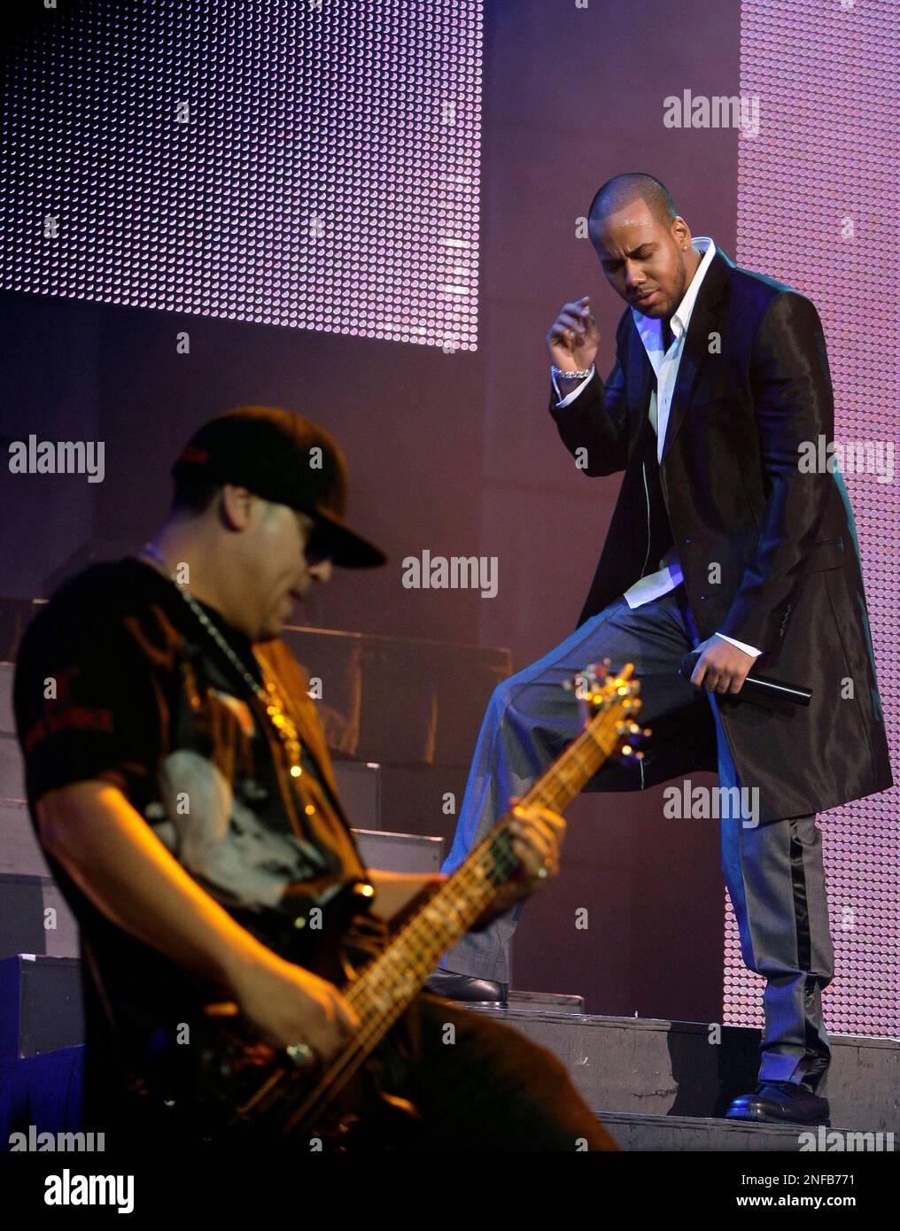 Anthony "Romeo" Santos, right, lead singer of the New York-based ...