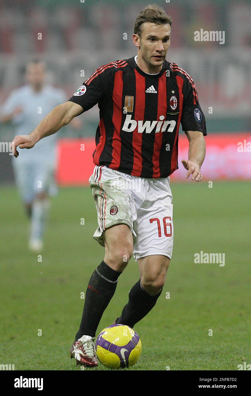 AC Milan Andriy Shevchenko of Ukraine during an Italian Cup soccer ...