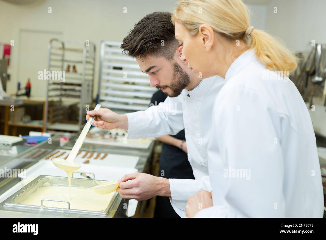 professional cooking restaurant kitchen gourmet dish Stock Photo - Alamy
