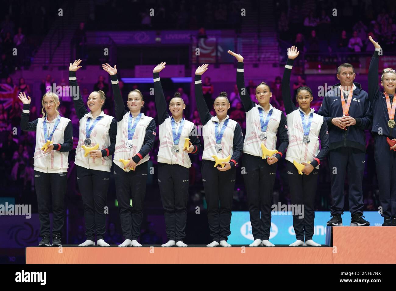 Team gb womens gymnastic team hi-res stock photography and images - Alamy