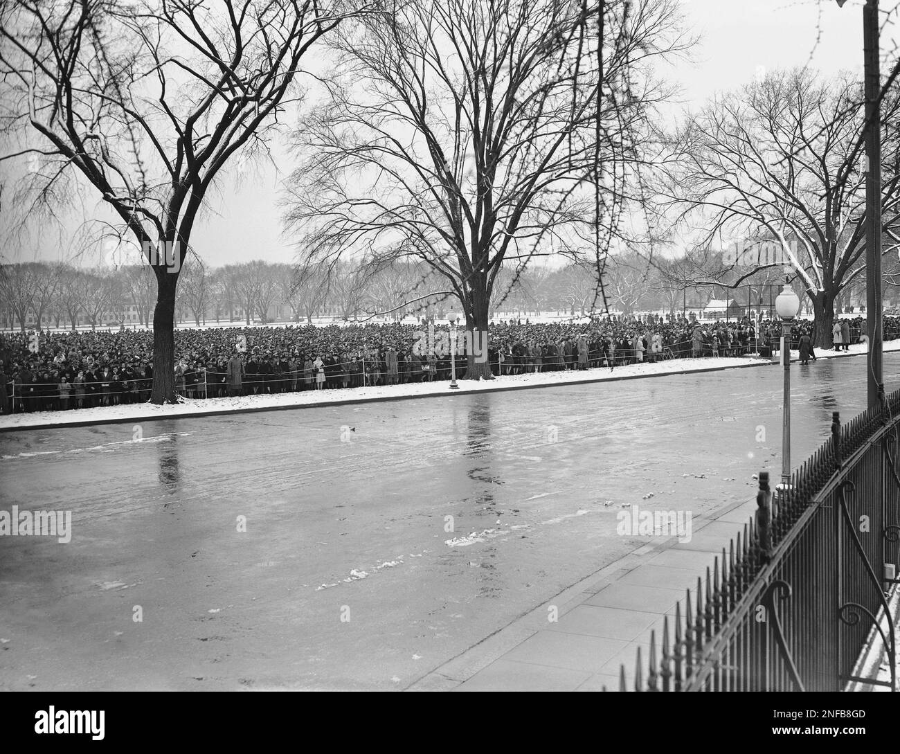 The general public watches President Franklin D. Roosevelt's ...
