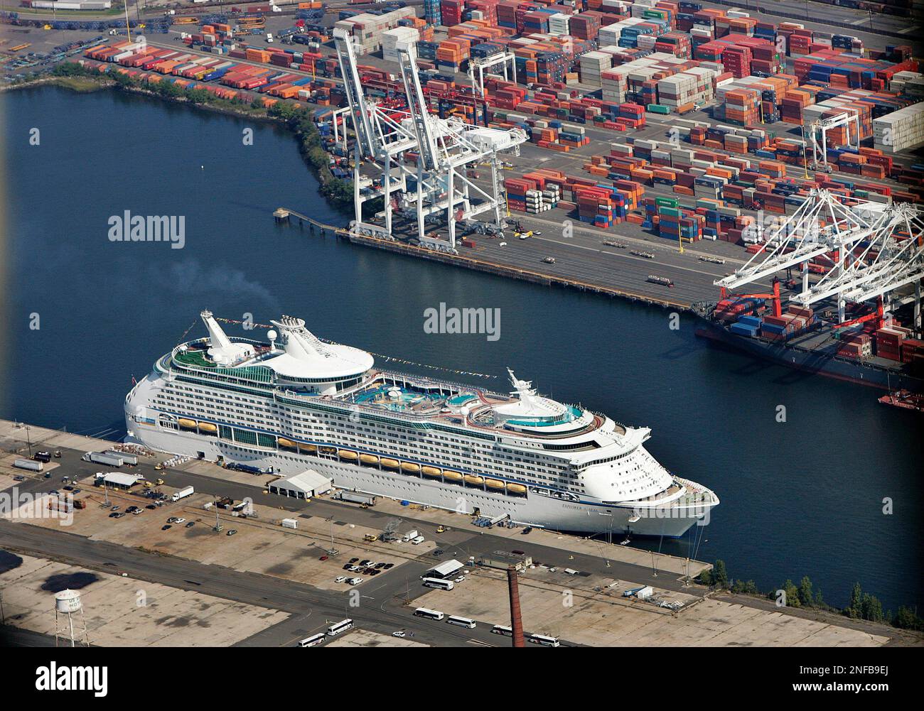 One of Royal Caribbean International's superliner cruise ships ...