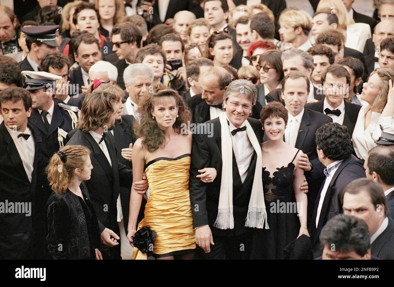 French film star Alain Delon arrives with his Dutch girlfriend Rosalie ...