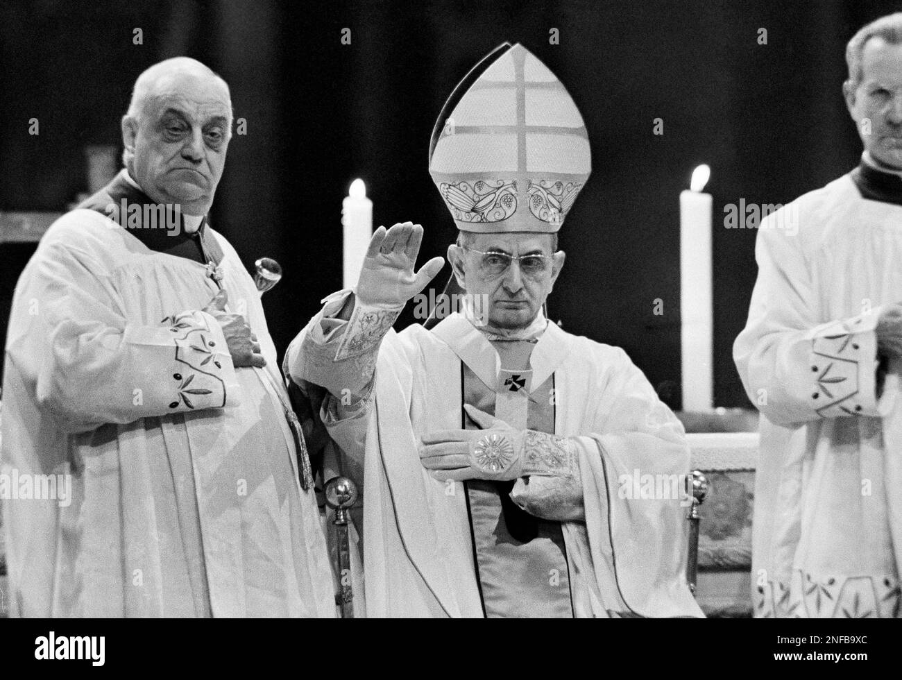 Pope Paul VI raises hand in ordaining 62 seminarians from 23 countries ...