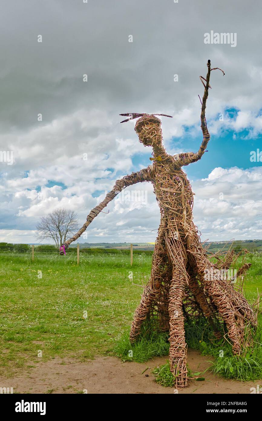 Wicker Figure Oxfordshire UK Stock Photo - Alamy