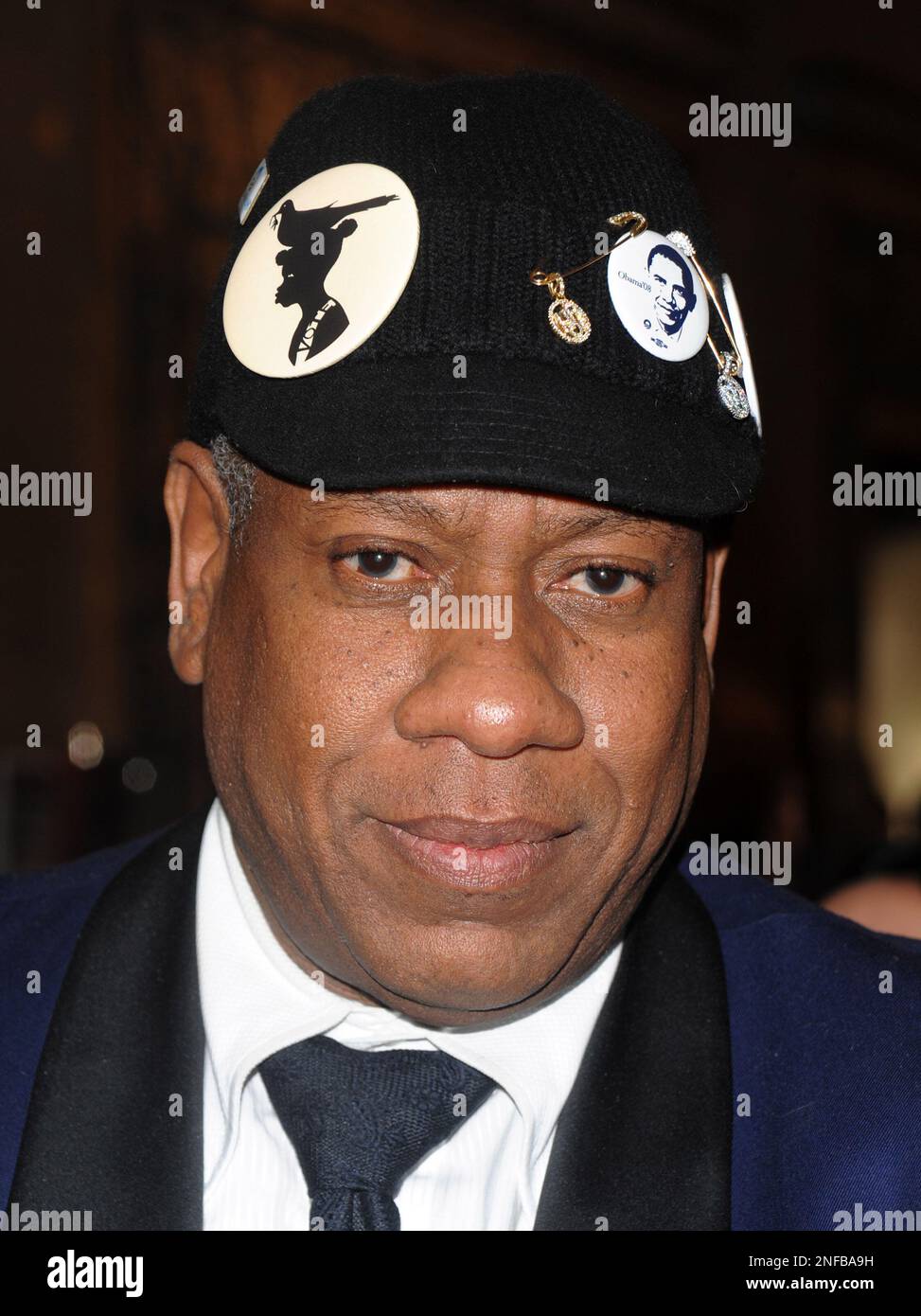 Andre Leon Talley attends the Alvin Ailey 50th Anniversary Opening ...
