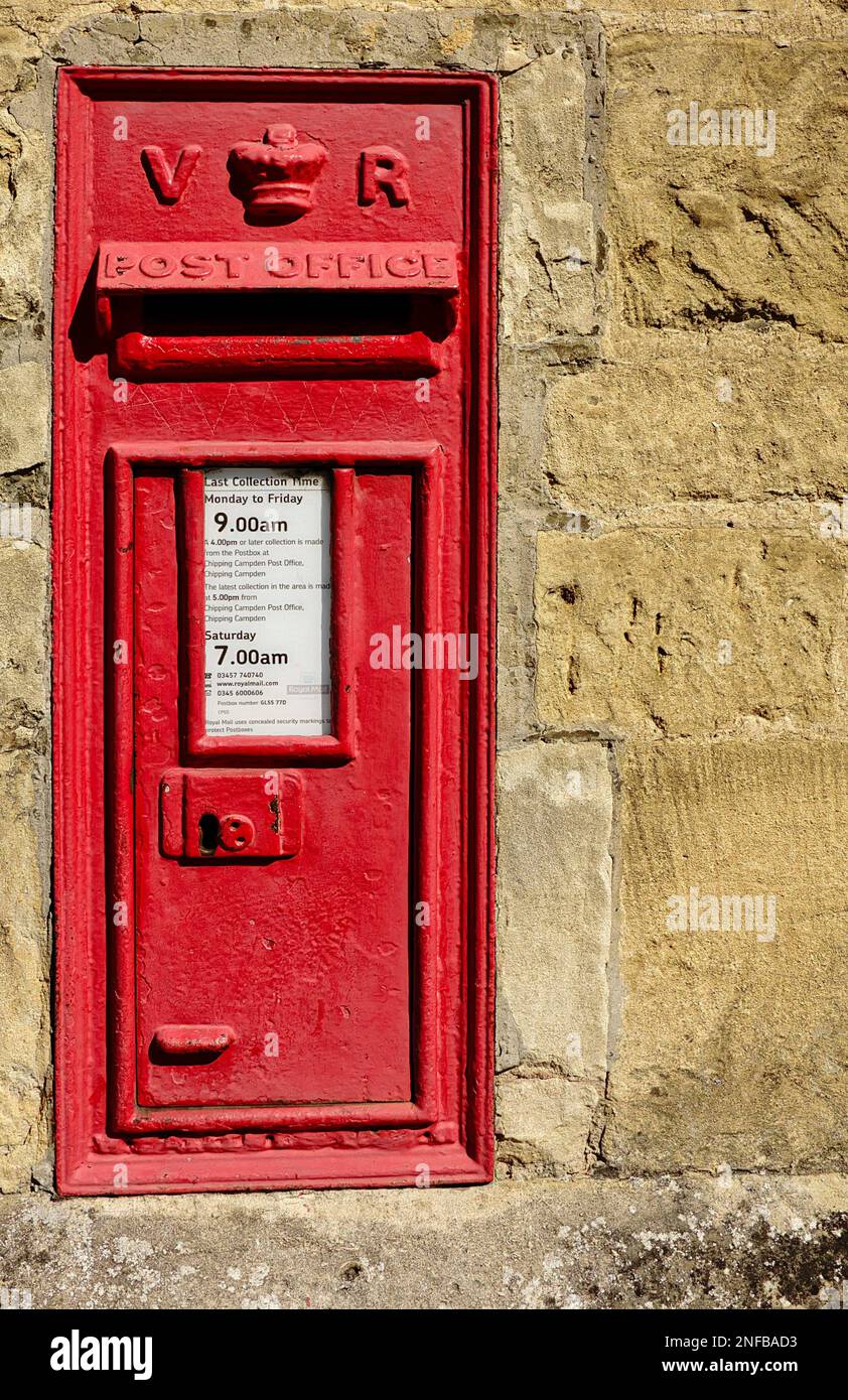 Victorian Post Box Suffolk UK Stock Photo - Alamy