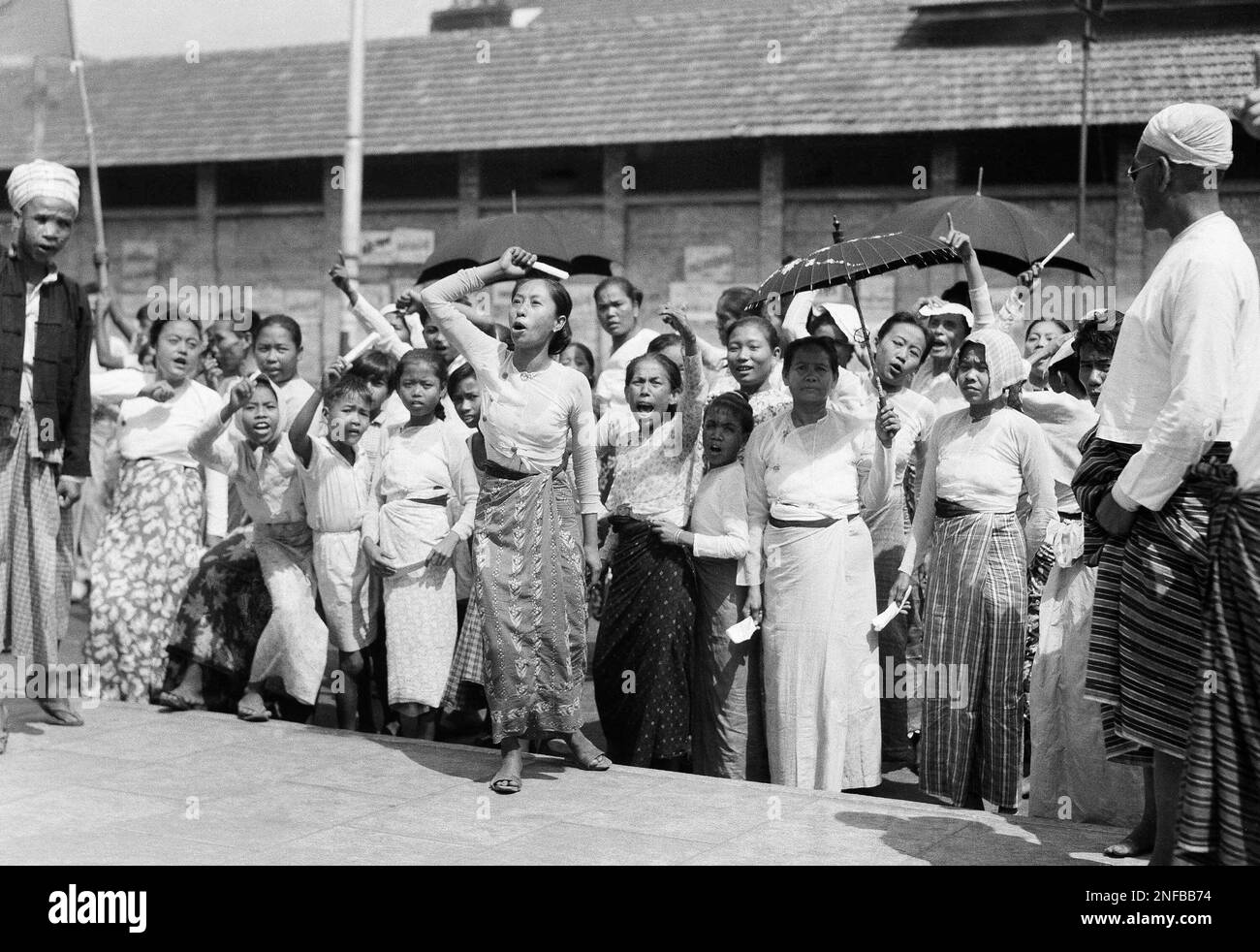 Two former cabinet Ministers, Thakin Ba Sein and Saw San Po Thin, a ...