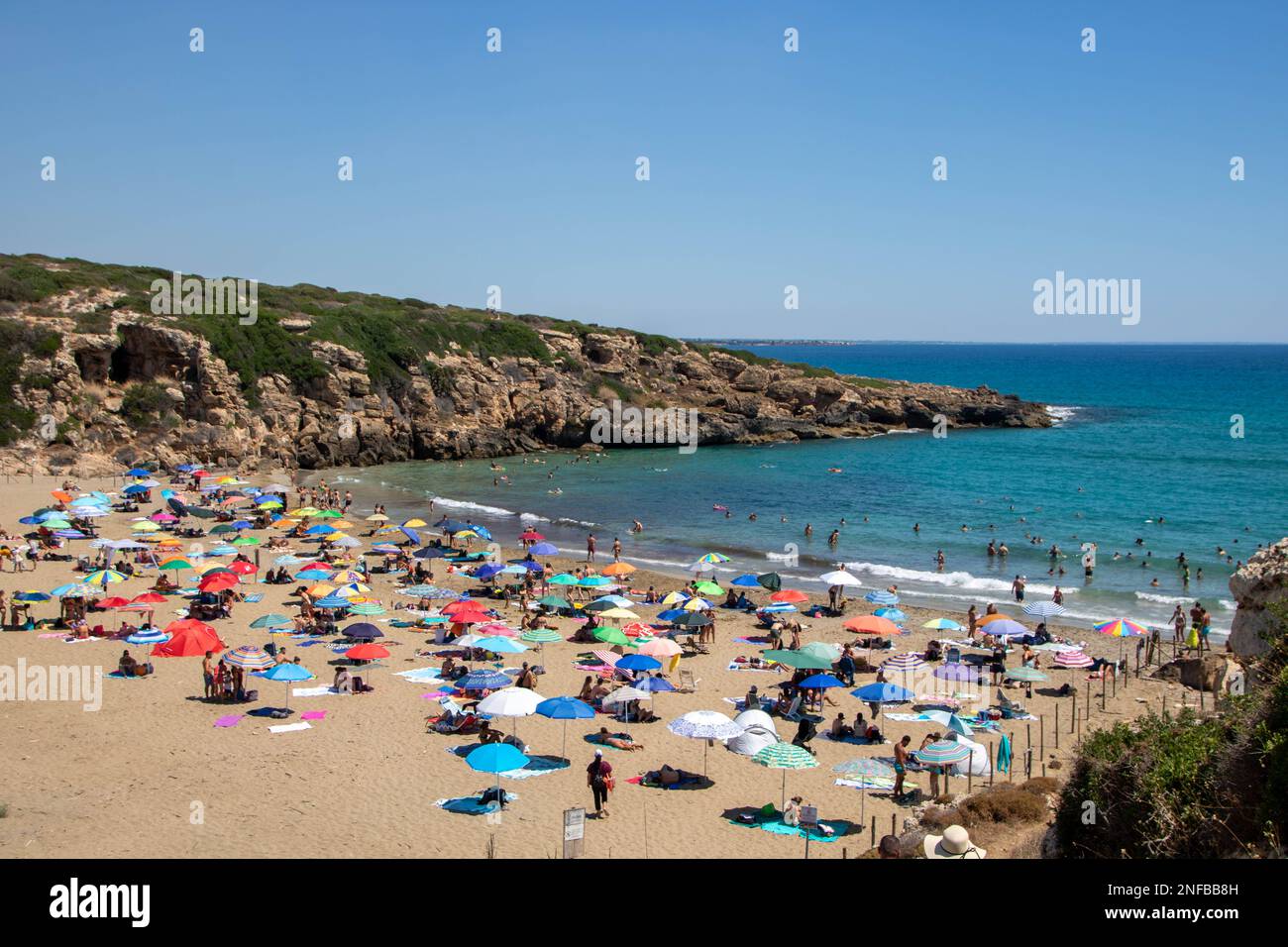 Calamosche, a beautiful sandy cove in the Vendicari Nature Reserve ...