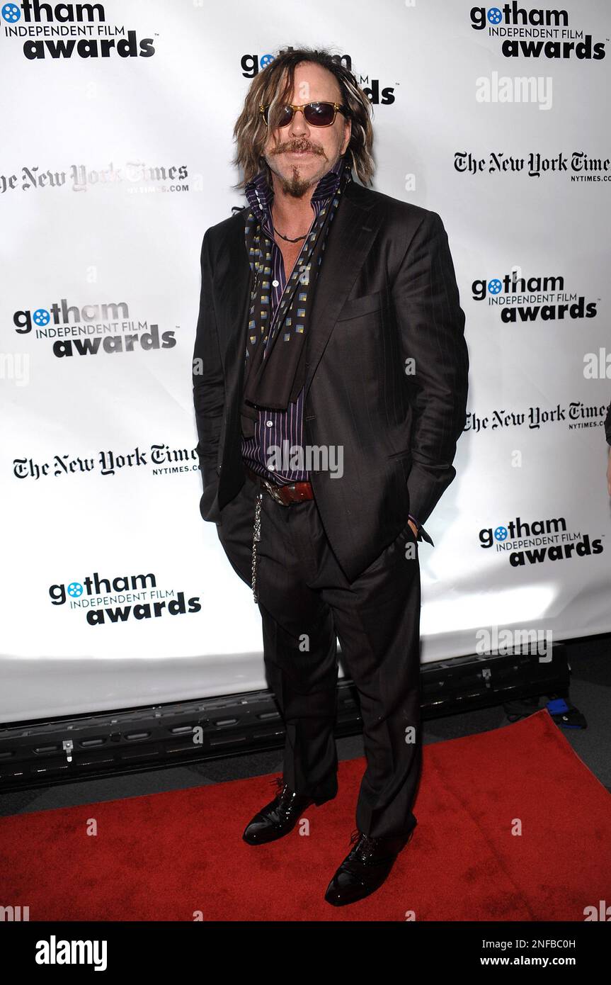 Actor Mickey Rourke attends the 18th Annual Gotham Independent Film ...