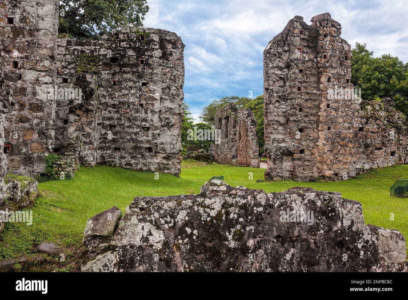 Ruins of Panama Viejo or Old Panama, near Panama CIty, Panama. Panama ...