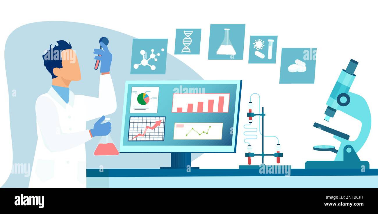 Pathology lab Stock Vector Images - Alamy