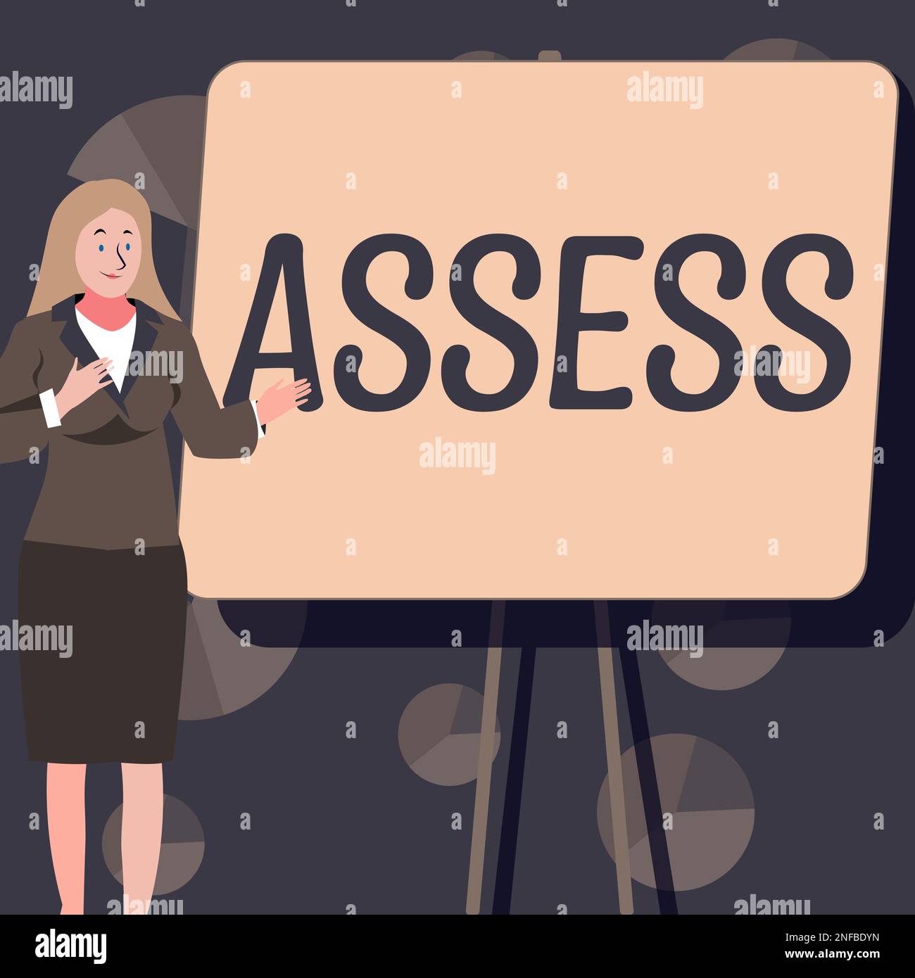 Hand writing sign Assess, Internet Concept evaluate or estimate the ...