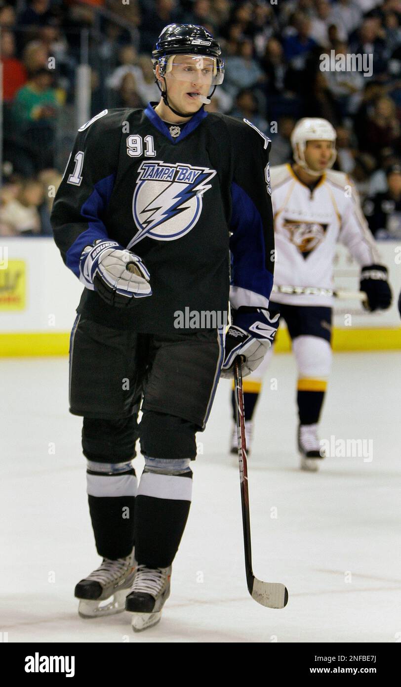 Tampa Bay Lightning's Steven Stamkos (91) during an NHL hockey game ...