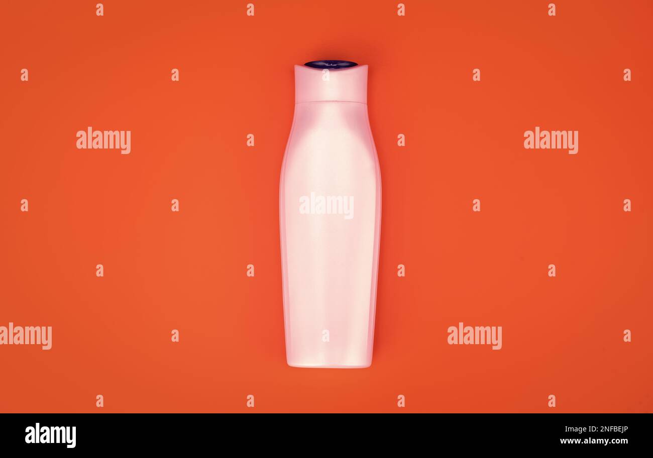 unbranded shampoo advertisement. hair conditioner or body lotion. daily ...