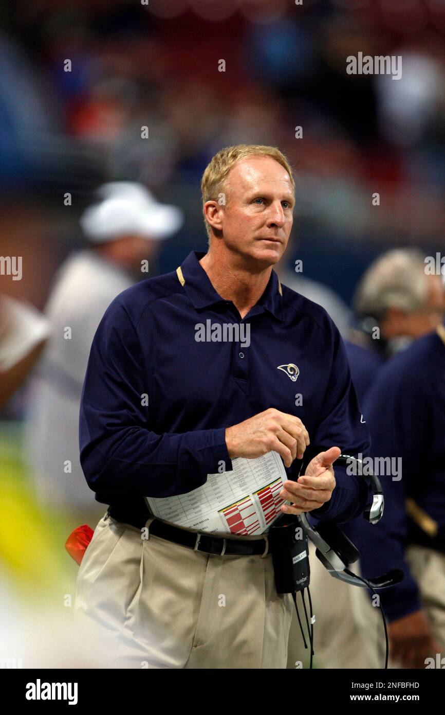 St. Louis Rams head coach Jim Haslett is seen on the sidelines during ...