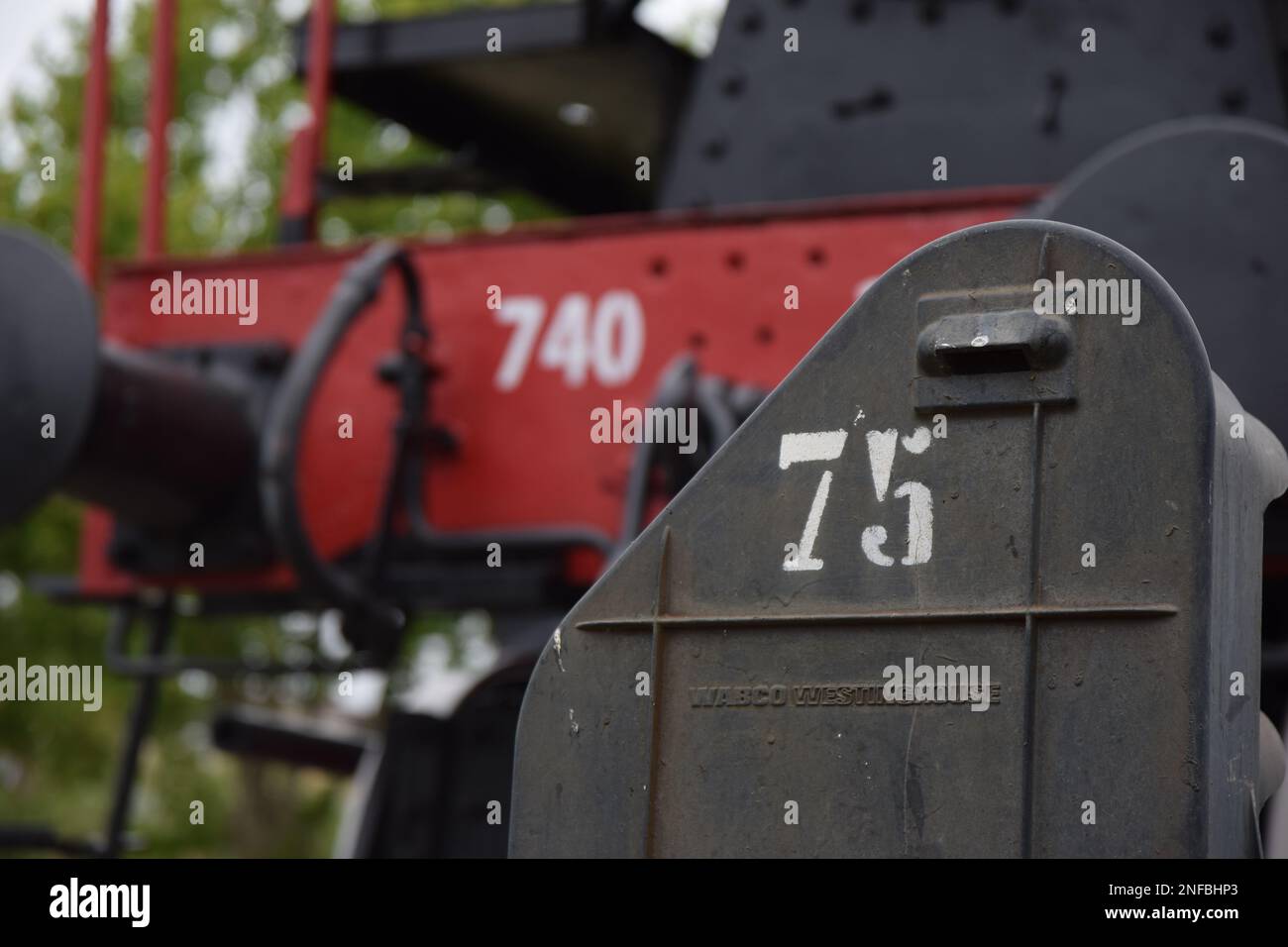 Old stream train detail hi-res stock photography and images - Alamy