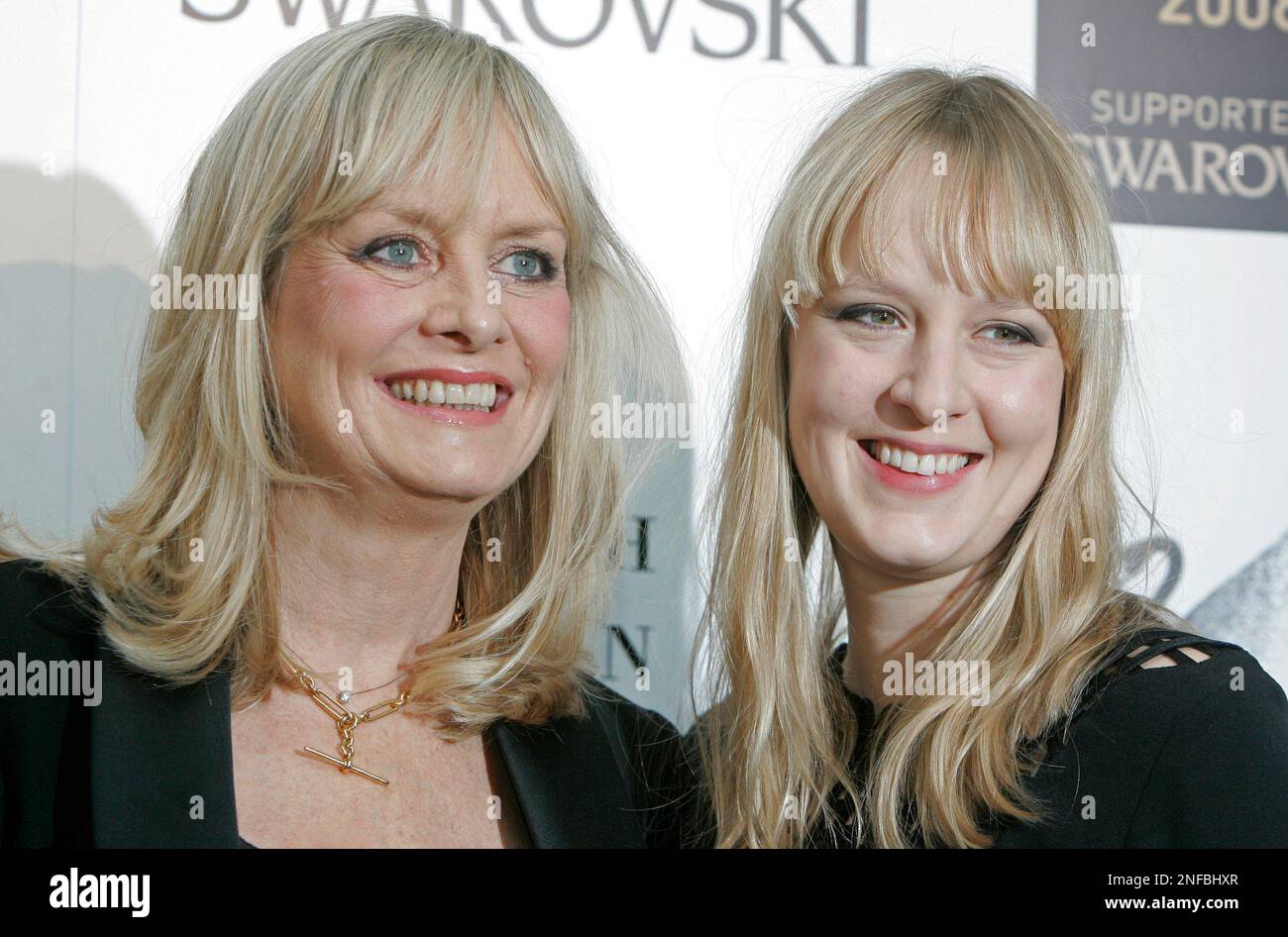 Twiggy and daughter Carly Lawson arrives at the British Fashion Awards ...