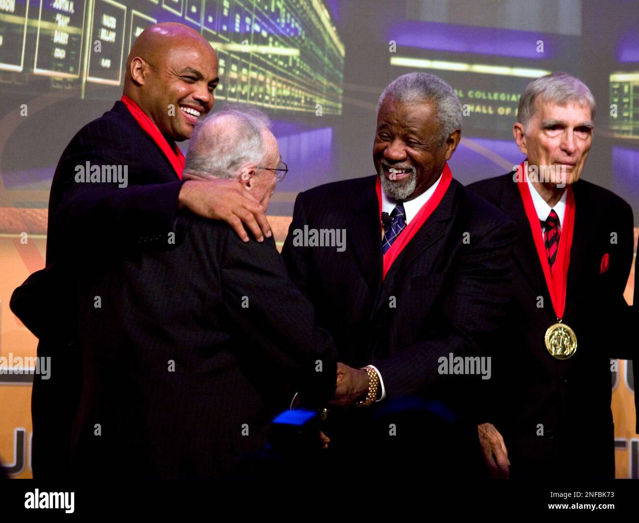 From left, Charles Barkley, Jim Phelan, Nolan Richardson and Arnie ...